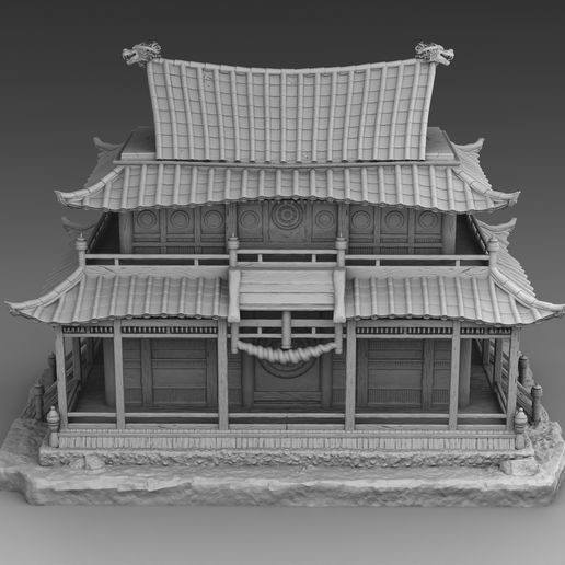 🇨🇳 Chinese Architecture - Palace 2・ STL File for 3D printing・Cults
