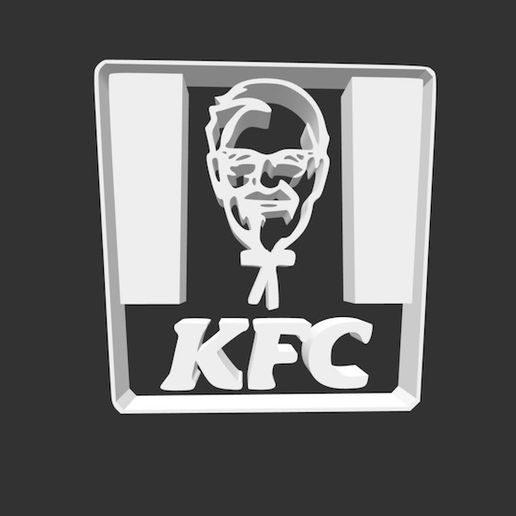 kfc logo white