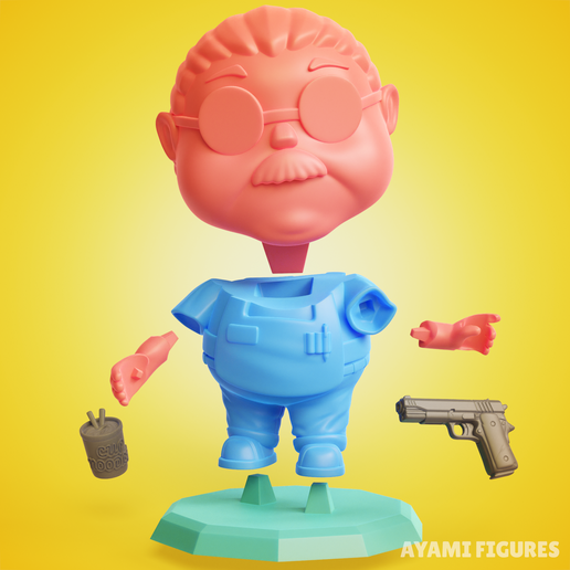 3D file Sakamoto Days - Chibi Taro Sakamoto 💬 ・3D printing model to ...
