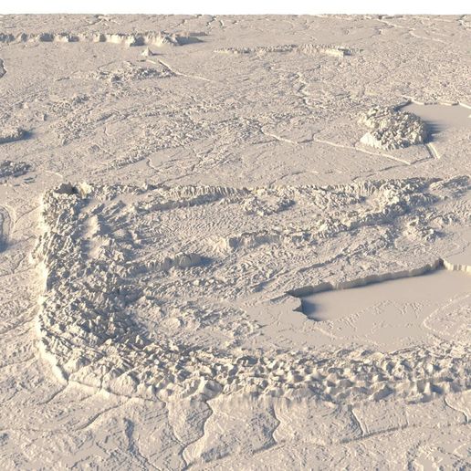 🌍 Middle Earth 3D Map STL・ 3D File for 3D printing・Cults
