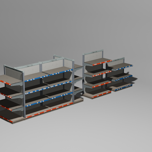 STL file MODULAR SHELVES DIORAMA PART 1/24 - 1/64 🏘️ ・3D print object ...