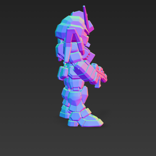 🤖 Chibi Mecha Robot (STL) - Gundam-Style 3D Printable Figure・ STL File ...