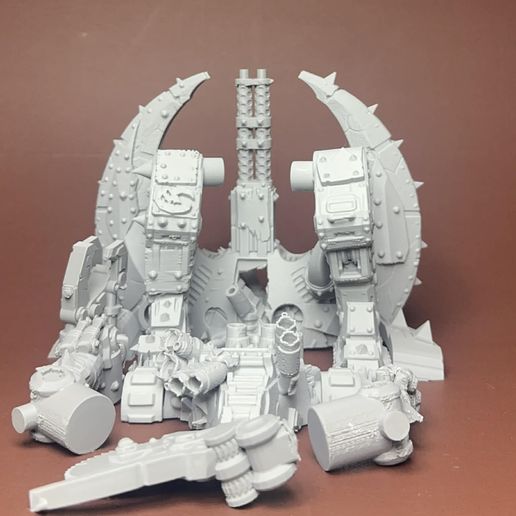 🎲 Looted Bad Moonz Walker Orks WH 40 k compatible・ STL File for 3D ...