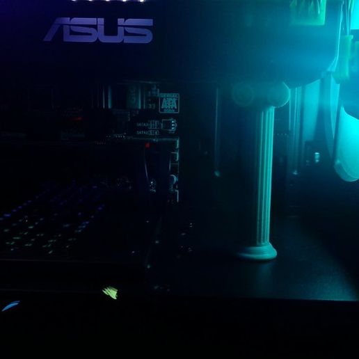 🏛️ Greek Pillar GPU Sag Support - 90mm・Arquivo STL Grátis para ・Cults