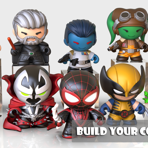🧸 Chibi WOLVERINE STL Files - MARVEL - 3D Printing・ STL File for 3D ...