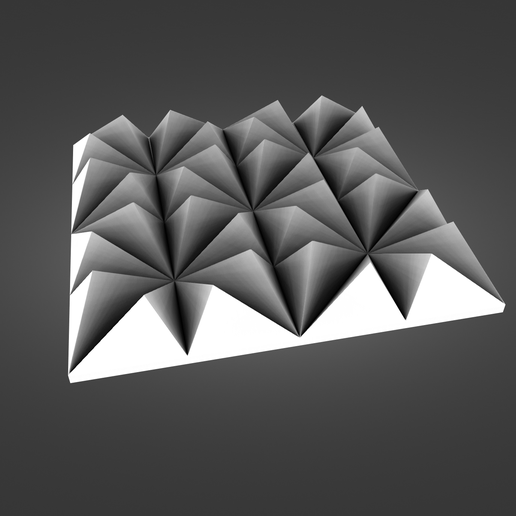 STL file Acoustic panel, soundproof 🏢 ・Template to download and 3D ...