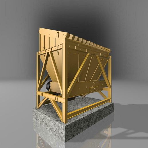 🚐 1/14 Stationary Feed Hopper・ STL File for 3D printing・Cults