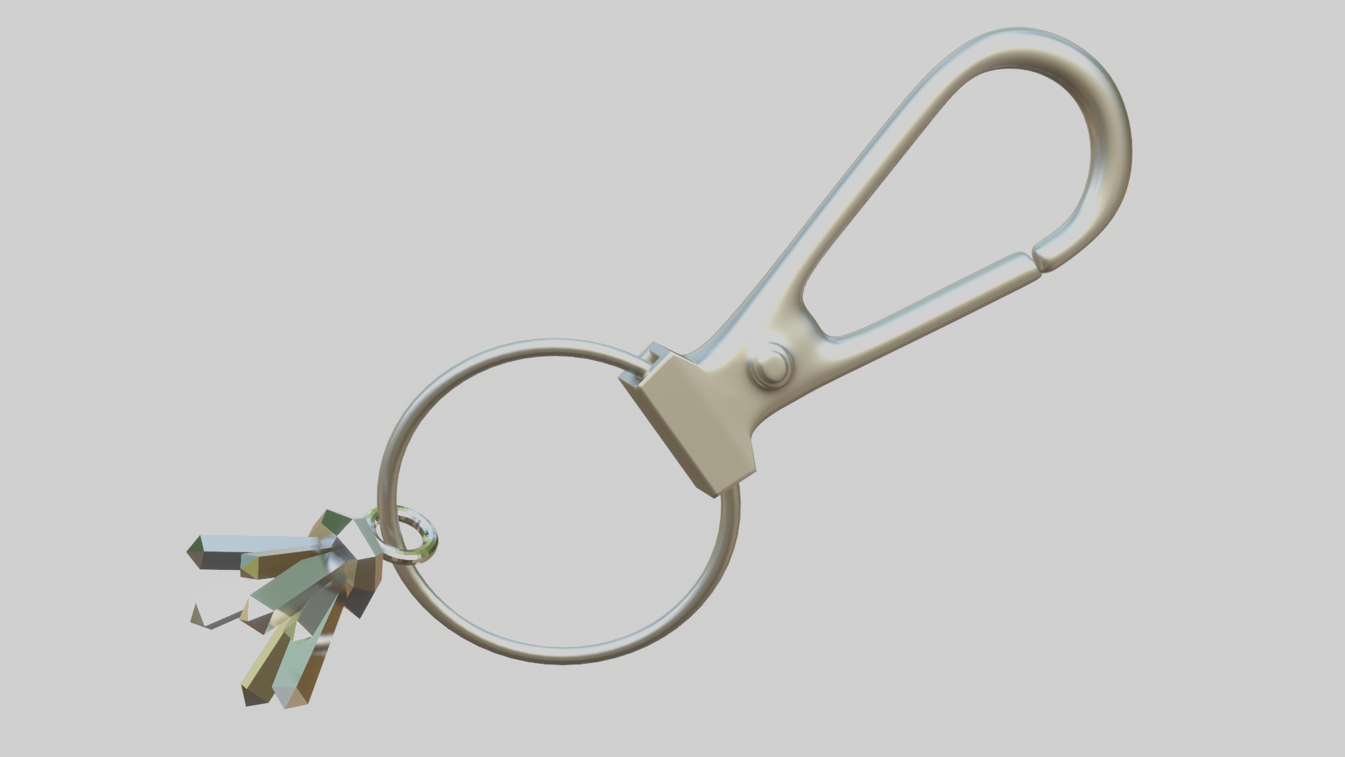 STL file A beautiful crystal for your keychain・3D printable model to ...