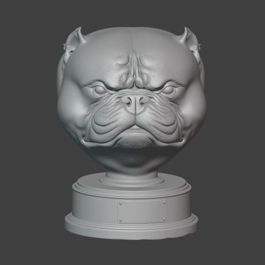🏆 AMERICAN BULLY 3D TROPHY・ STL File for 3D printing・Cults