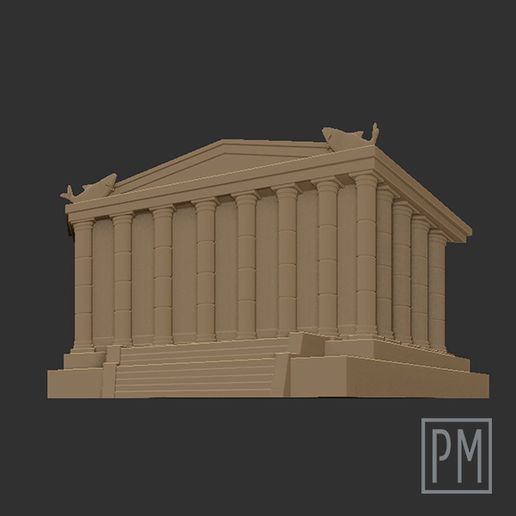 🌆 Saint Seiya - 12 Zodiac Temples STL Set (Scalable Diorama Model)・ STL File for 3D printing・Cults