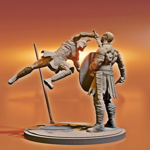 👾 ACHILLES VS BOAGRIUS・ 3D File for ・Cults