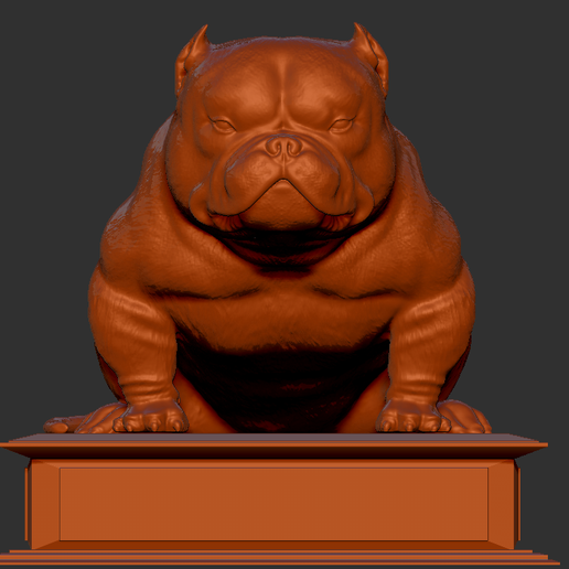 🐕 Exotic Bully Sitting・ STL File for 3D printing・Cults
