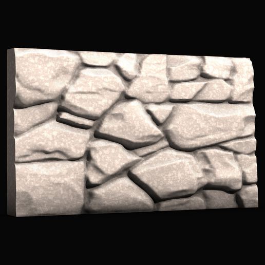 STL file Stone Wall 28 🏰 ・3D printer model to download・Cults