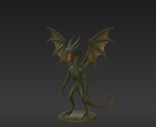 🐉 RPG Boss Miniature - Imp Dragon・Free STL File for 3D printing・Cults
