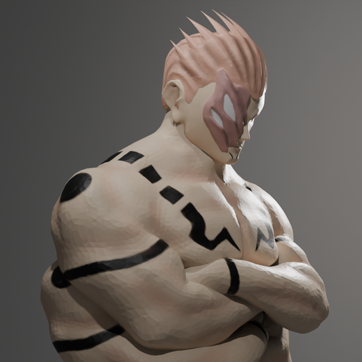 🎨 Ryomen Sukuna True Form Figure - Jujutsu Kaisen・ STL File for 3D ...