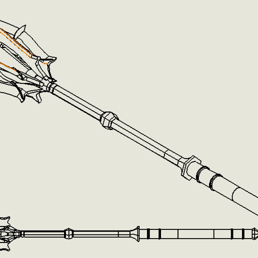 🧙‍♂️ Mace of Sauron・ 3D File for ・Cults