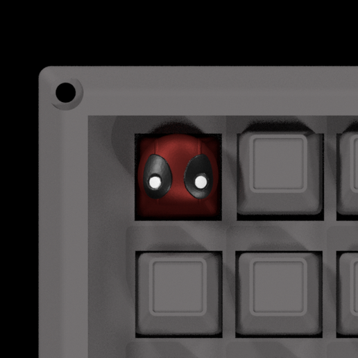 🆓 Deadpool keycaps - Deadpool (Free)・Free STL File for 3D printing・Cults