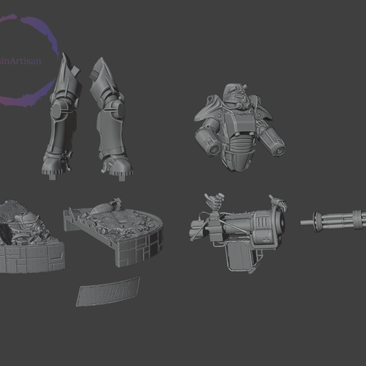 🫡 T-45 Fallout (PRESUPPORTED)・ STL File for 3D printing・Cults