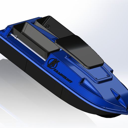 🎏 Carp boat , Bait Boat New Design・ STL File for 3D printing・Cults