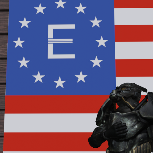 🆕 Fallout 3 and New vegas art style XO2 Enclave Power armor printable ...