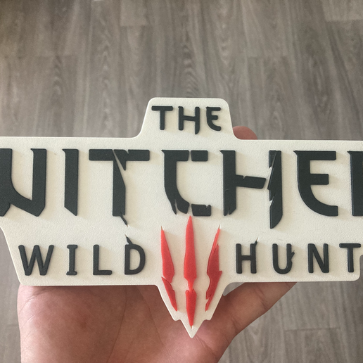 🖼️ Witcher 3 - 3D Logo multipart・ STL File for 3D printing・Cults