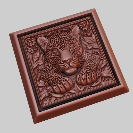 3D file Leopard Animal 3D Model for CNC Router Laser & 3D Printer 🐆 ...