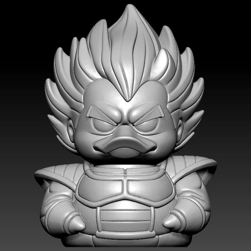🦆 Rubber Duck - Vegeta - Dragon ball model - 3d print・ 3D File for 3D ...