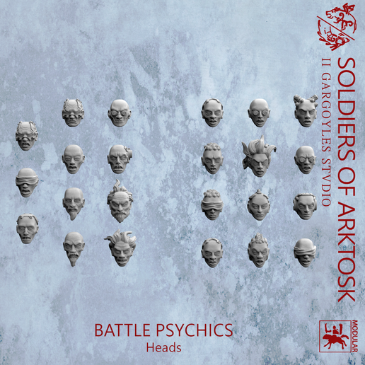 ⛪️ Soldiers of Arktosk - Battle Psychics・ 3D File for ・Cults