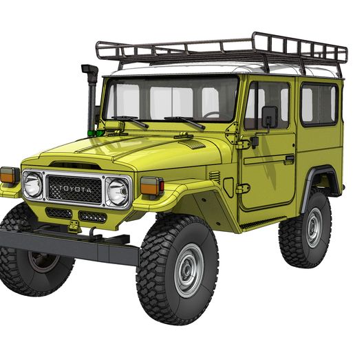 TOYOTA LAND CRUISER FJ40 SHORT WHEEL BASE 3D PRINT RC BODY STL FILE 3D ...