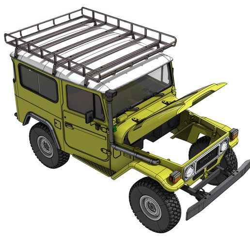 TOYOTA LAND CRUISER FJ40 SHORT WHEEL BASE 3D PRINT RC BODY STL FILE 3D ...