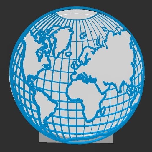 STL file Suporte Alexa Echo Pop World Map 🗺️ ・3D printer design to ...