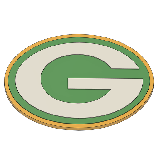 🏈 Green Bay Packers Logo・ 3D File for 3D printing・Cults