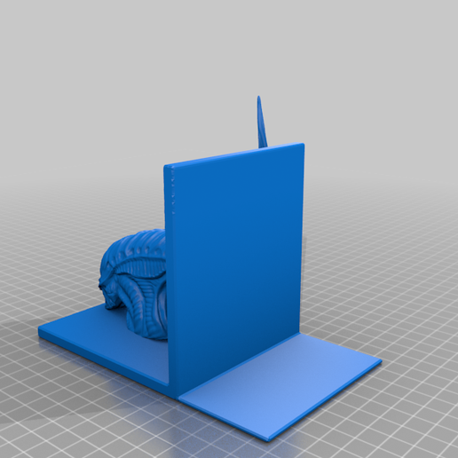 👽 Alien Xenomorph Bookends (Left and Right)・Free STL File for ・Cults