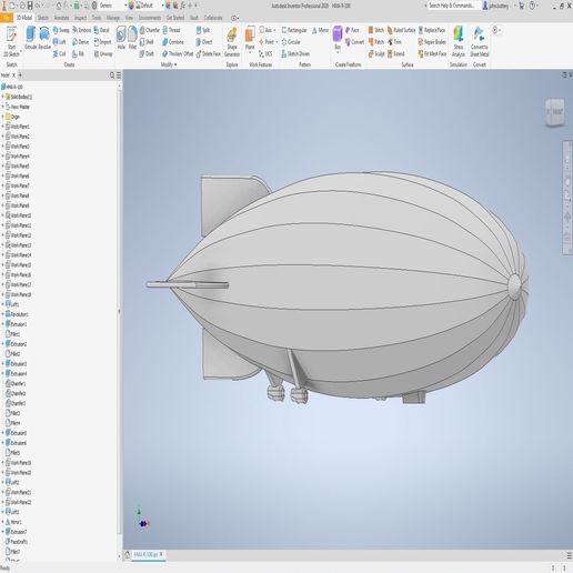 Free 3D file Airship R-100 👽 ・3D printing template to download・Cults