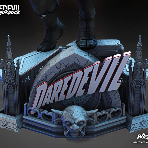 🗿 Wicked Marvel Daredevil Sculpture: Tested and ready for 3d printing ...