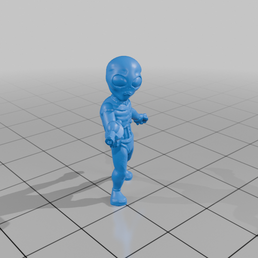 👽 Graylien Gray Alien Abductor War Party・Free 3D File for ・Cults