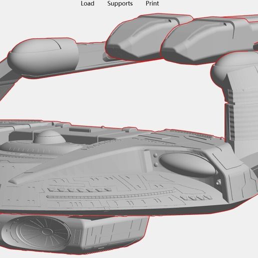 🚢 USS Glacier - federation ship・ STL File for 3D printing・Cults
