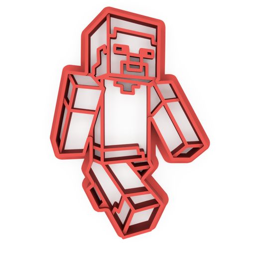 🍪 Steve Cookie Cutter - Minecraft・ STL File for 3D printing・Cults