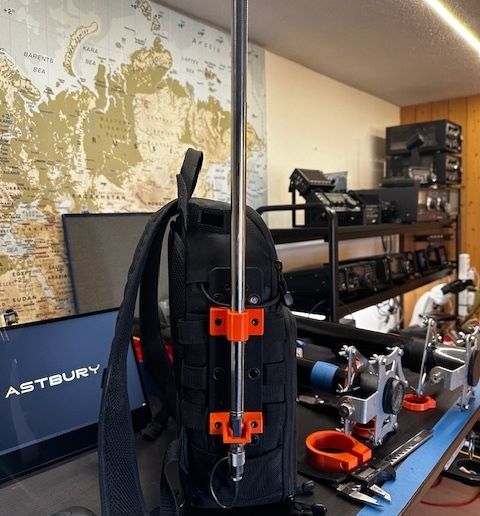 🎒 ICOM LC-192 Backpack for IC-705 Telescopic Whip Mount・ STL File for ...
