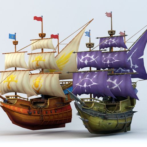 🏴‍☠️ Anime Pirate Ship・ 3D File for 3D printing・Cults