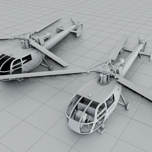🐆 Chetak HAL CHEETAH Helicopter MODEL・ STL File for 3D printing・Cults