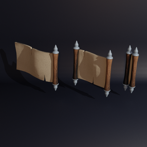 🪄 Miniature magic wizard scroll・ STL File for ・Cults