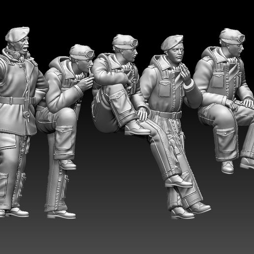 🪖 British tank crew・ STL File for 3D printing・Cults