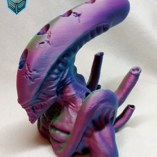 🖊️ Xenomorph pen stand・ STL File for 3D printing・Cults