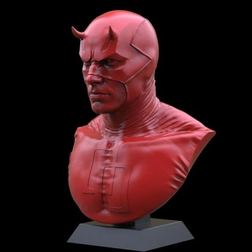 👤 Daredevil Bust・ STL File for ・Cults