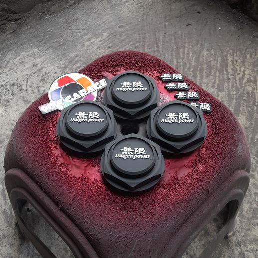 🧞‍♂️ Center Caps Mugen CF48・ STL File for 3D printing・Cults