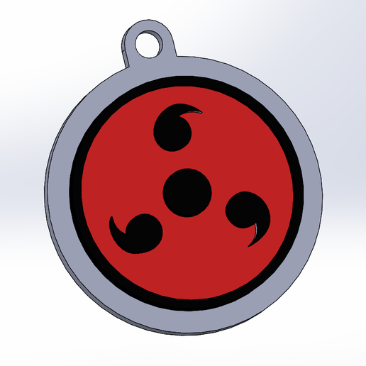 Download STL file Naruto SHARINGAN KEYCHAIN • Object to 3D print ・ Cults