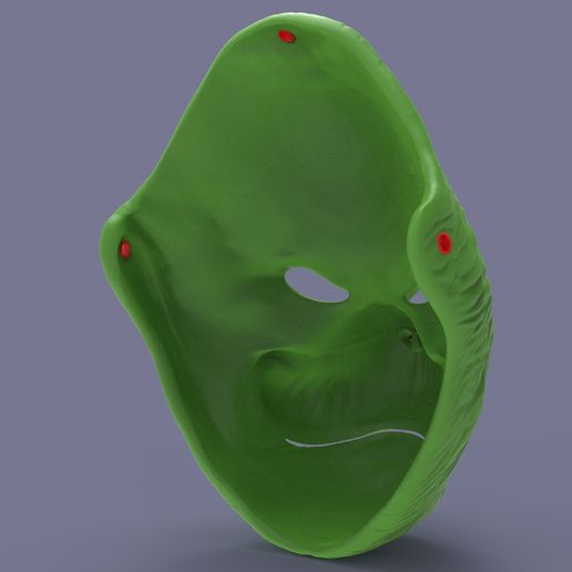 STL file Grinch mask 3D print model 🎃 (OBJ and 3MF)・3D printing ...