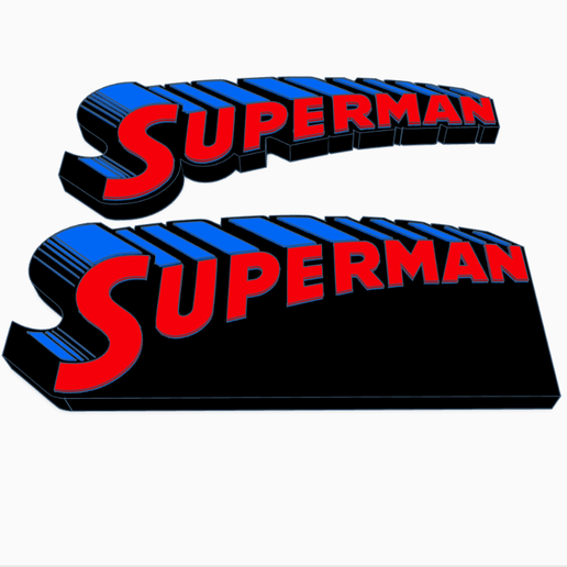 🦸‍♂️ SUPERMAN Logo Display by MANIACMANCAVE3D・ STL File for 3D printing ...