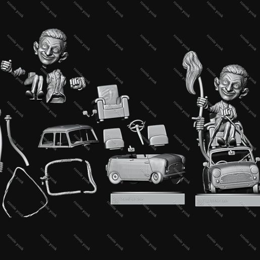 Archivo 3D Do It Yourself Mr. Bean 1994 - 3D Printable Figure 👾 ・Plan ...
